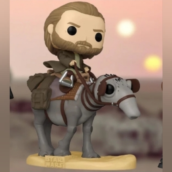 Funko Pop Toys Funko Pop Ridesstar Warsobiwan Kenobiben Kenobi On Eopie Vinyl Figure 549